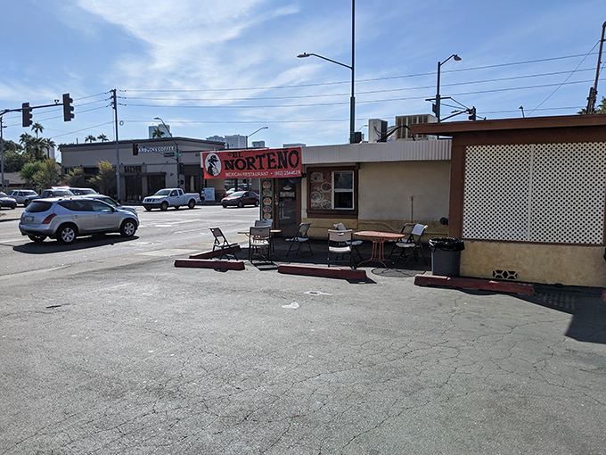 This corner of Phoenix proves that sometimes the best restaurants look like happy accidents in primary colors.