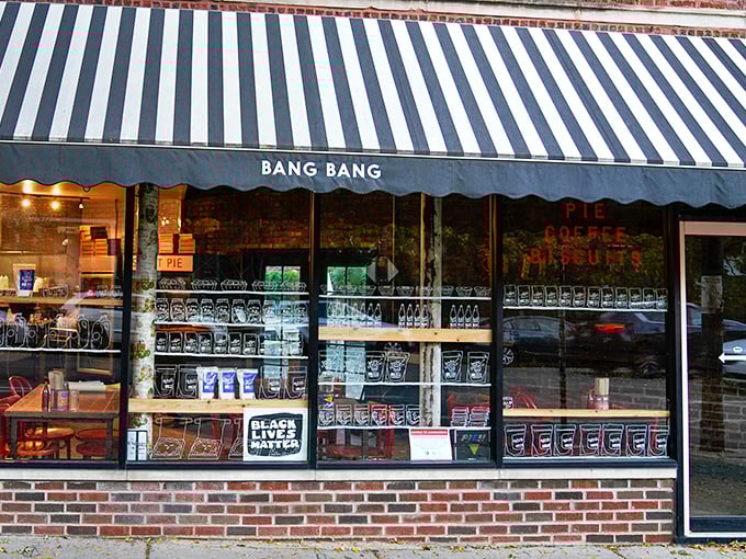The blue-and-white striped awning beckons like a pastry lighthouse in Logan Square. Inside this modest storefront, carb-based dreams come true daily.