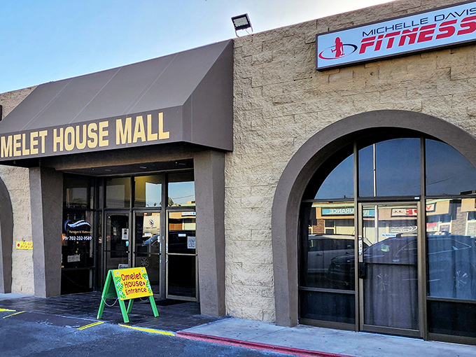 The unassuming exterior of Omelet House proves once again that Vegas's best-kept secrets aren't always wrapped in neon and glitter.