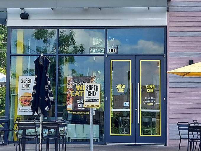 The unassuming storefront of Super Chix in Fort Mill might fool you, but that yellow-trimmed entrance is actually a portal to chicken nirvana.