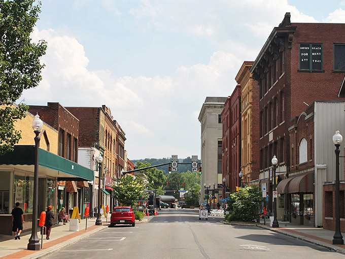 Downtown Oil City looks like a movie set where small-town America still thrives, complete with historic brick buildings and charming storefronts.