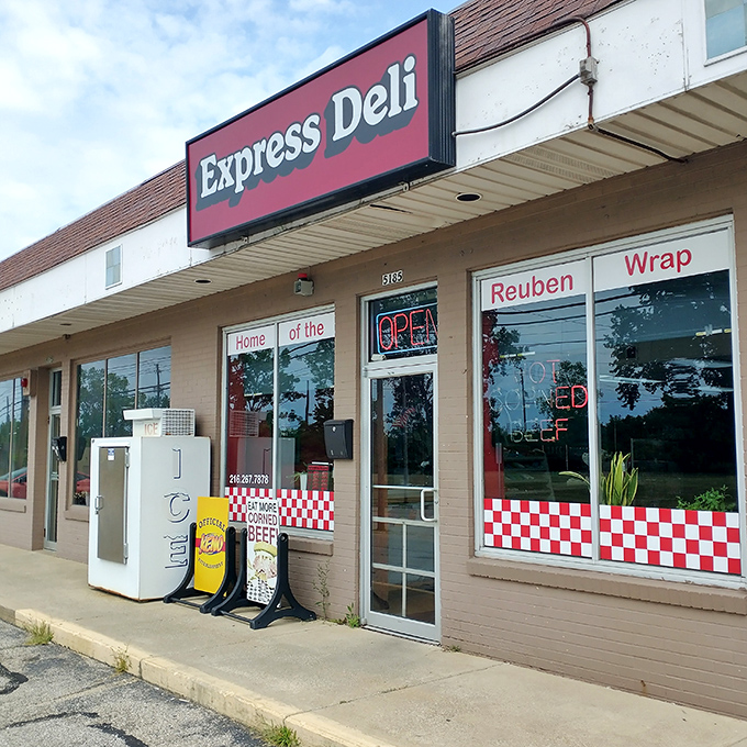 The unassuming storefront of Express Deli in Brook Park might not stop traffic, but the red-checkered windows hint at sandwich greatness waiting inside.
