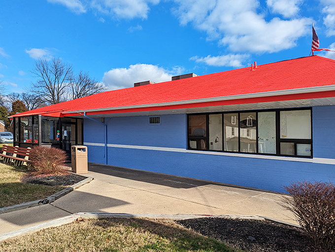 Blue meets red in this unassuming culinary sanctuary. The Wilmington Diner's modest exterior hides a treasure trove of comfort food classics waiting to be discovered.