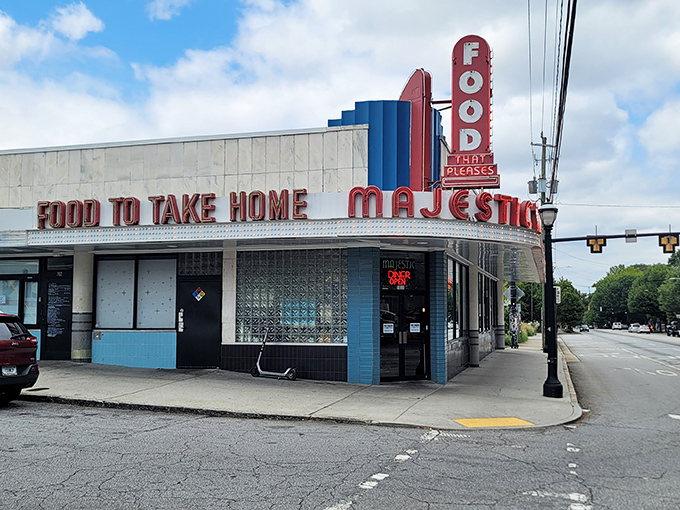 That glorious Art Deco exterior isn't just Instagram bait&mdash;it's a genuine time capsule from an era when diners were the original social networks of their day.