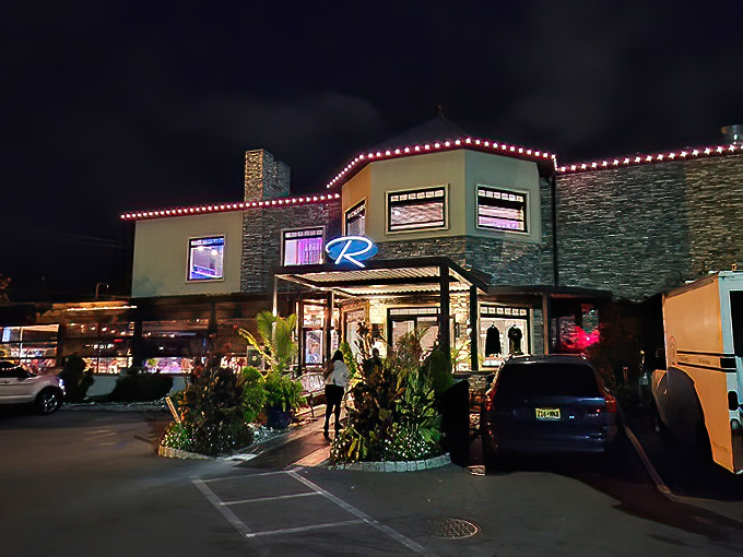 The Randolph Diner glows like a beacon in the night, its illuminated fa&ccedil;ade promising comfort and culinary salvation to hungry travelers on Route 10.