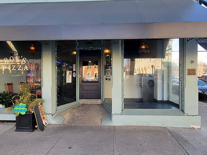 The unassuming storefront of Ron's Pizza in Miamisburg might not stop traffic, but locals know this modest entrance leads to pizza paradise.