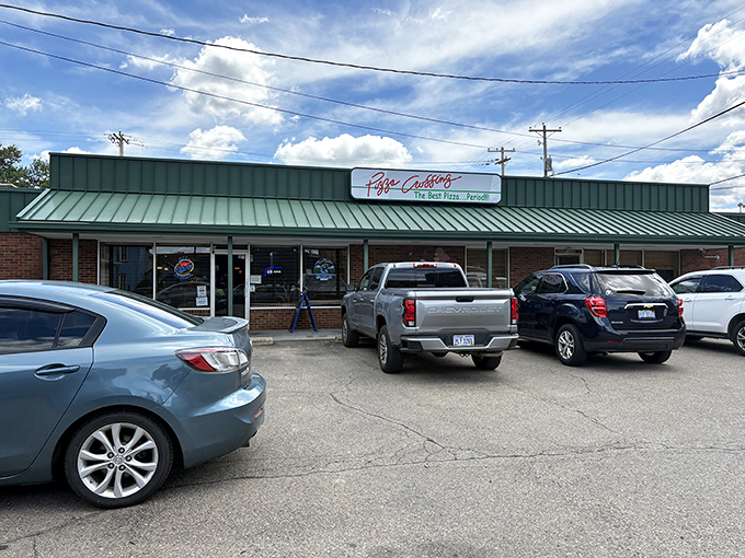 The green-roofed strip mall location might not scream "destination dining," but those packed parking spaces tell the real story.