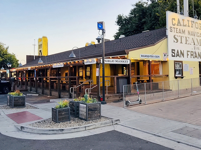 Bathed in golden hour light, this unassuming eatery channels old California charm while quietly harboring some of the best fish tacos this side of the Pacific.