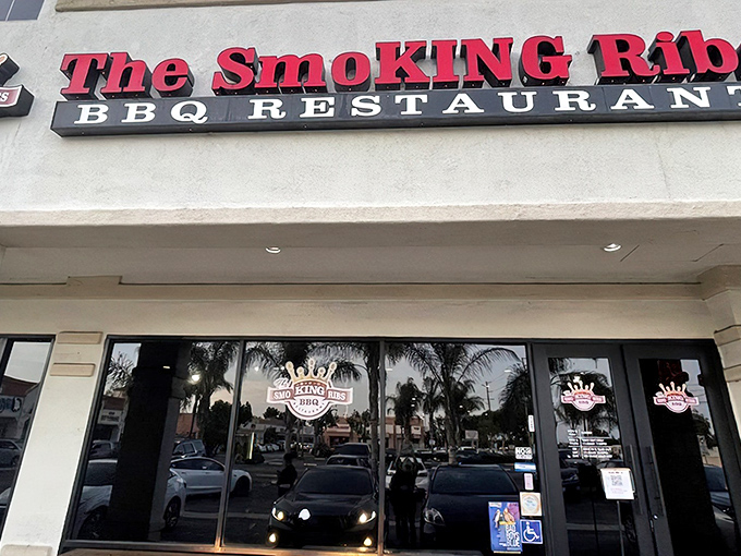 The bold red signage beckons like a barbecue beacon in an unassuming strip mall. California's BBQ scene just got more interesting.