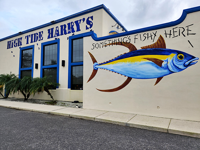 "Something's Fishy Here" isn't just clever signage&mdash;it's the understatement of the year at this seafood landmark.