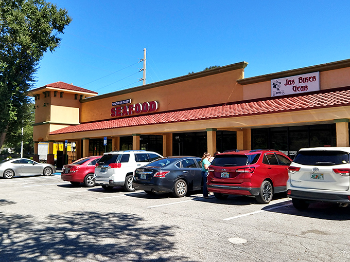 The unassuming strip mall exterior hides culinary treasures within – like finding a pearl in the most ordinary-looking oyster.