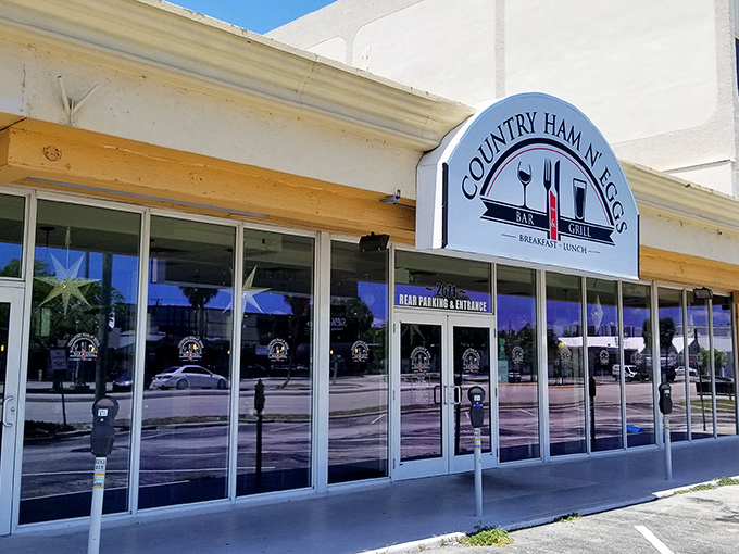 The unassuming exterior belies the breakfast treasures within. Like finding a perfect shell on the beach, discovering Country Ham N' Eggs feels like a delicious secret you can't help but share.