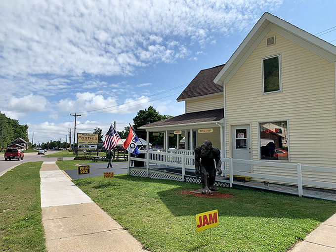 The unassuming yellow house that launched a thousand road trips. Muldoons stands proudly on Munising's main drag, beckoning hungry travelers with its simple charm. 
