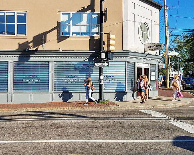 The corner spot that launched a thousand seafood cravings. Jumpin' Jay's stands proudly at a Portsmouth intersection, promising oceanic delights within.
