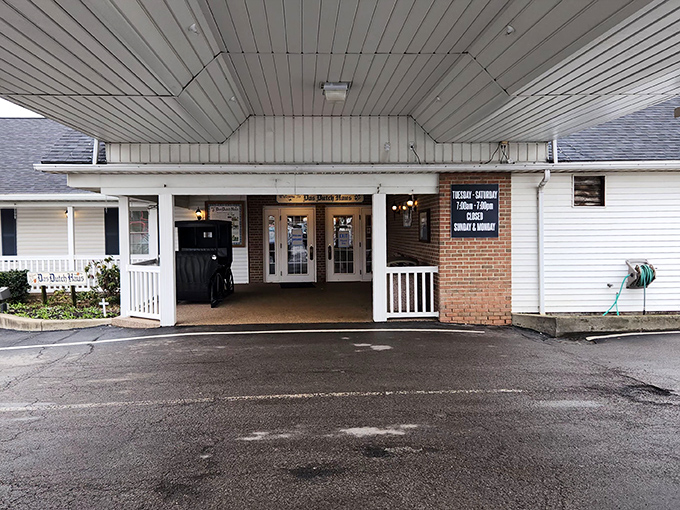The unassuming entrance to Das Dutch Haus belies the culinary treasures waiting inside this Columbiana gem.