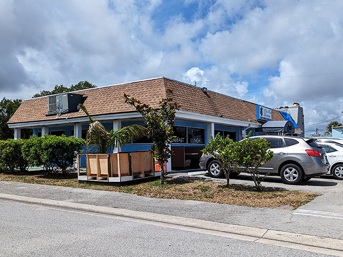 The unassuming blue exterior of Apollo Diner stands like a culinary TARDIS &ndash; modest on the outside, but containing universes of flavor within.