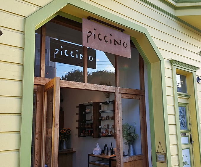 The Yellow Building stands proud in Dogpatch, a Victorian charmer housing culinary treasures that belie its sunny exterior.