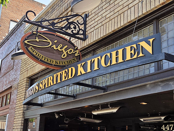 That handsome entrance with its warm wood doors practically begs you to come inside and stay awhile.