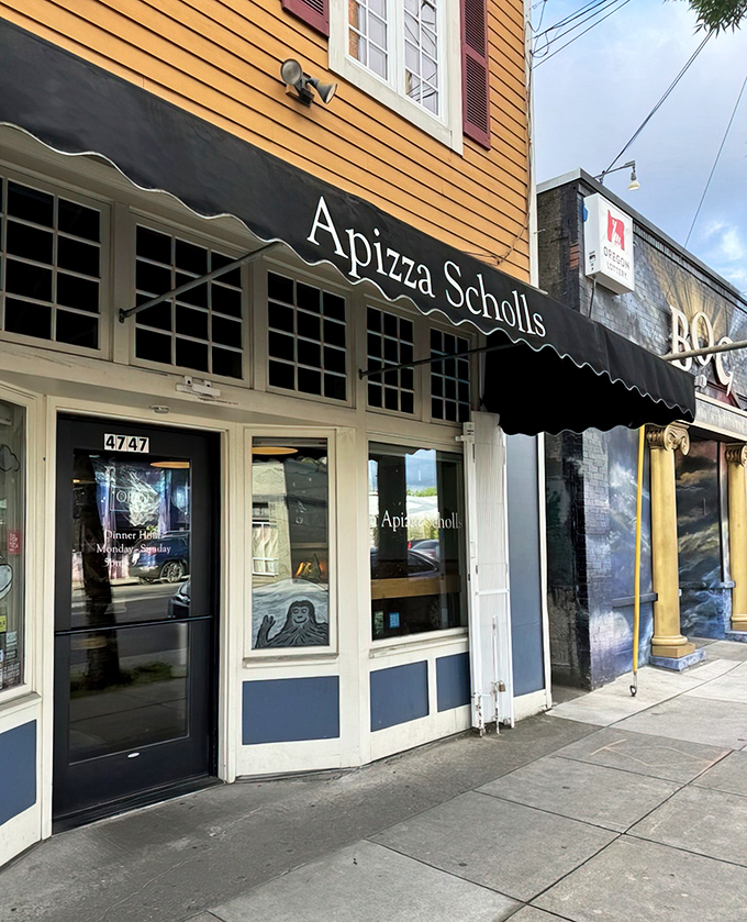Nestled on SE Hawthorne Boulevard, this pizza temple's exterior gives little hint of the culinary magic happening inside.