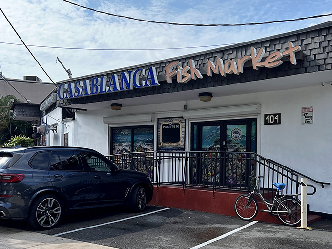 The unassuming exterior of Casablanca Fish Market belies the culinary treasures within&mdash;like finding a Picasso at a yard sale.