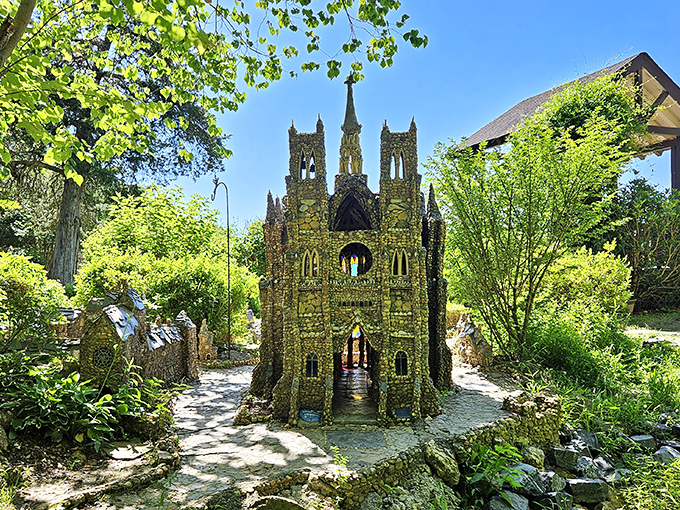 The cathedral appears again, this time showing how the dappled sunlight plays across its intricate stonework&mdash;architecture in miniature that makes grown adults gasp.