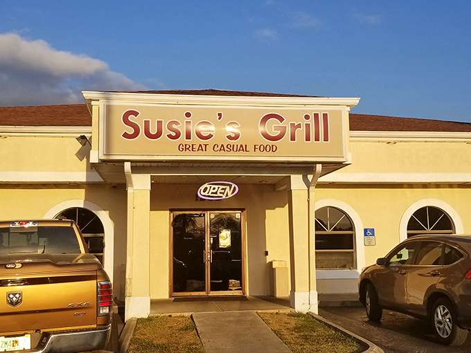 Susie's welcoming storefront promises "Great Casual Food" &ndash; the kind of honest advertising that's become as rare as a cool Florida day in August.