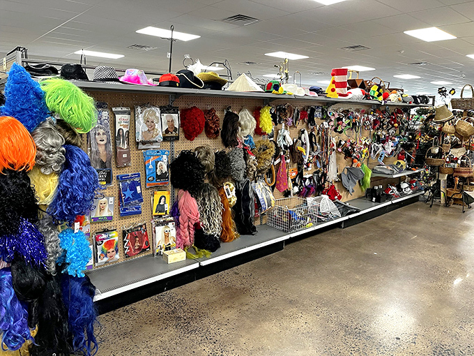 The Halloween aisle looks like a circus exploded in the best possible way&mdash;perfect for your next costume party or identity crisis.