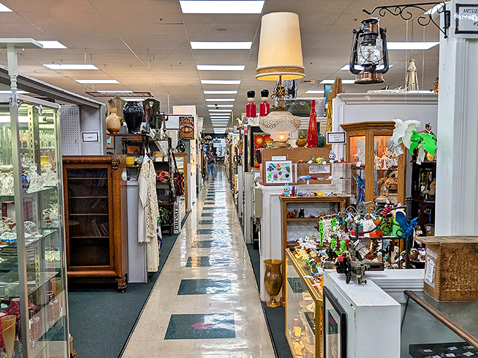 The long view reveals the method in the madness&mdash;organized chaos where every booth offers its own distinct personality and treasures.