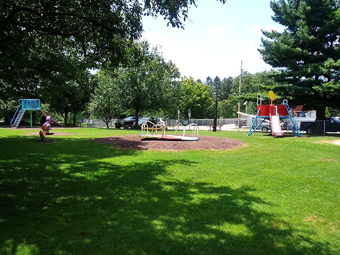 Childhood joy needs no filter at Areford Park, where simple pleasures like slides and swings remind us that the best entertainment doesn't require batteries.
