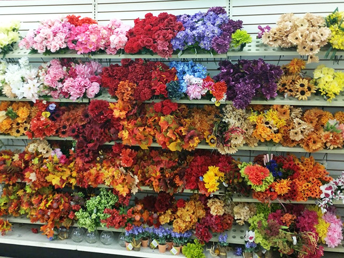 A rainbow explosion of artificial blooms that bring eternal spring to Montana homes. These never-wilt wonders brighten spaces year-round, no green thumb required.