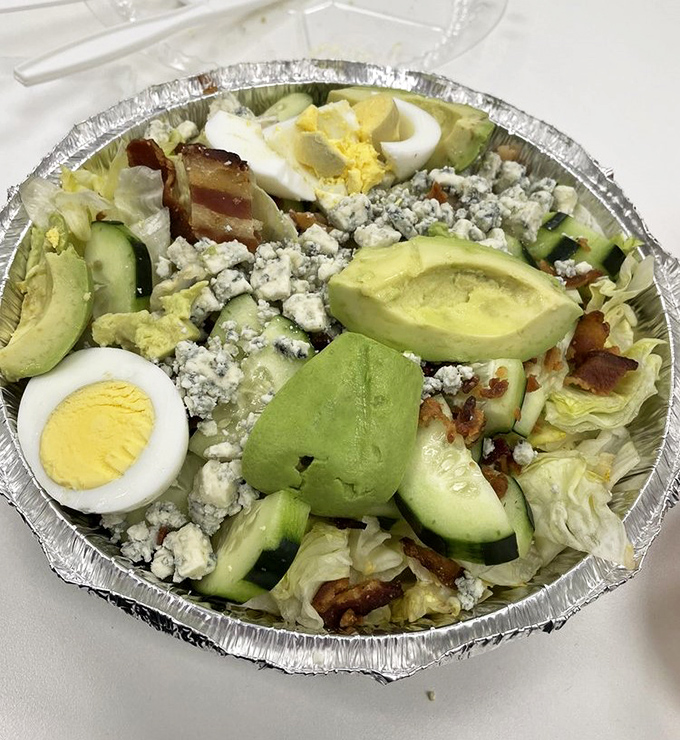 A salad that makes eating healthy feel like cheating&mdash;avocado, eggs, bacon, and blue cheese conspire to make vegetables actually exciting.