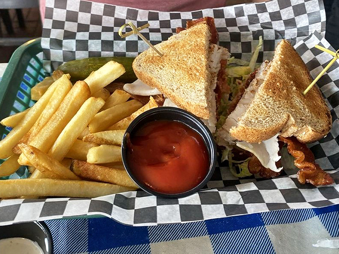 The sandwich that launched a thousand naps. Perfectly toasted bread, generous fillings, and fries that demand to be dunked.