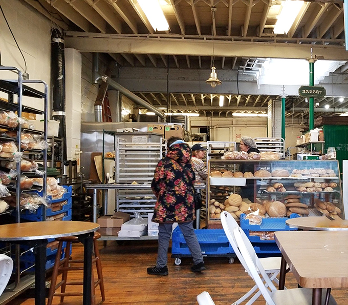 Wait, this isn't the Goodwill—this appears to be a bakery! A reminder that treasure hunting builds an appetite that only fresh bread can satisfy.