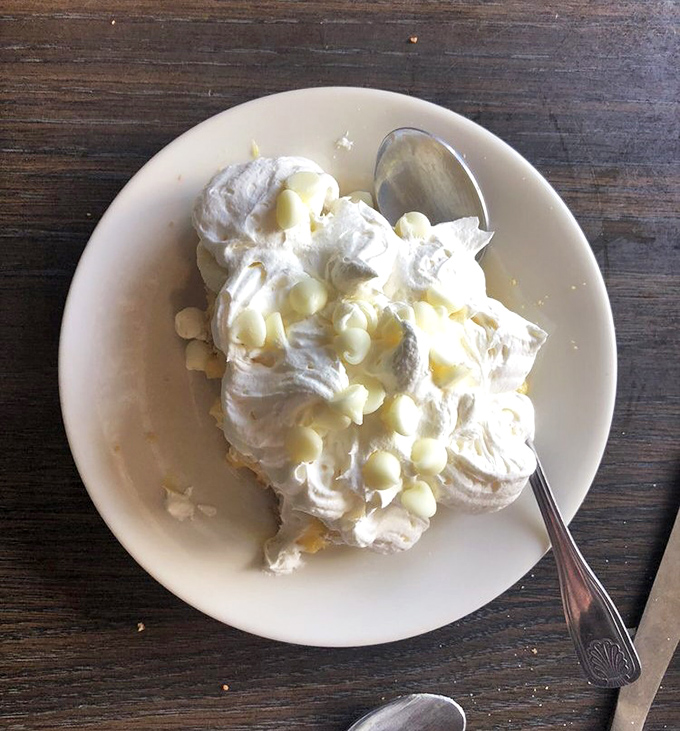 Banana cream pie that would make your grandmother both proud and jealous &ndash; cloud-like cream atop layers of nostalgia and comfort.