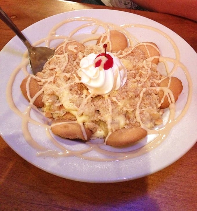 Banana pudding that would make your grandmother both proud and jealous. Those vanilla wafers aren't just cookies&mdash;they're time machines to childhood.