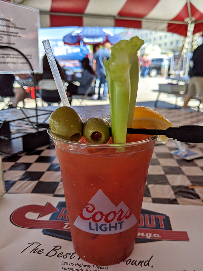 This Bloody Mary isn't just a drink&mdash;it's a meal with a cocktail permit. Those olives are just the beginning of this garnish adventure.