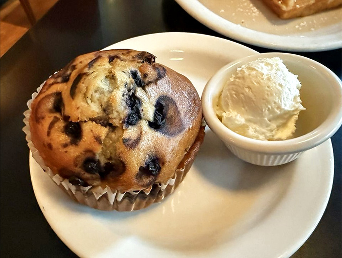 That blueberry muffin isn't just baked&mdash;it's engineered for maximum berry distribution and served with a side of nostalgia.