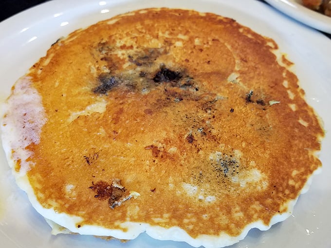 That golden-brown pancake is the sun around which all other breakfast planets orbit. Astronomically delicious!