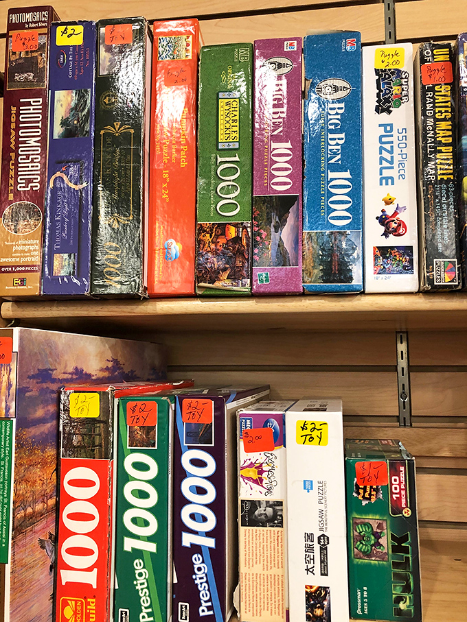 Puzzle paradise! From landscapes to brain-teasers, these boxed adventures cost less than dinner but provide hours more entertainment.