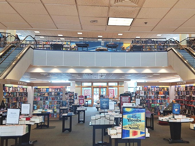 Books-A-Million stands as a literary sanctuary where bibliophiles can escape the shopping frenzy and lose themselves in worlds that cost less than a new outfit.