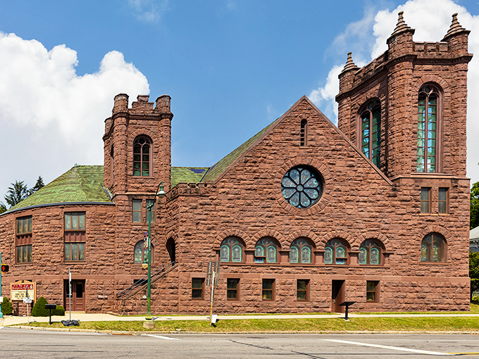 The Presbyterian Church's stunning sandstone facade and stained glass windows offer spiritual solace wrapped in architectural splendor&mdash;small-town grandeur at its finest.