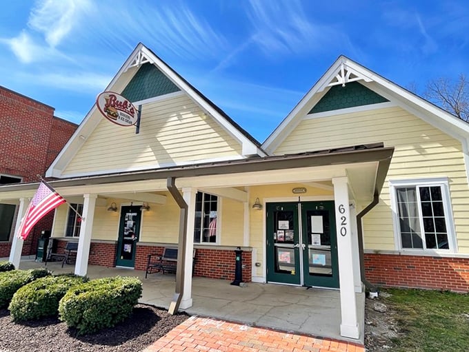 Bub's yellow cottage exterior promises comfort food that delivers on every delicious level imaginable.