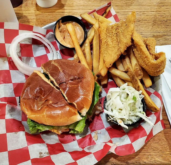 The Cajun fish sandwich with crispy cornmeal crust proves Redsmoke isn't just a one-trick pony &ndash; it's a full culinary rodeo with something for everyone.