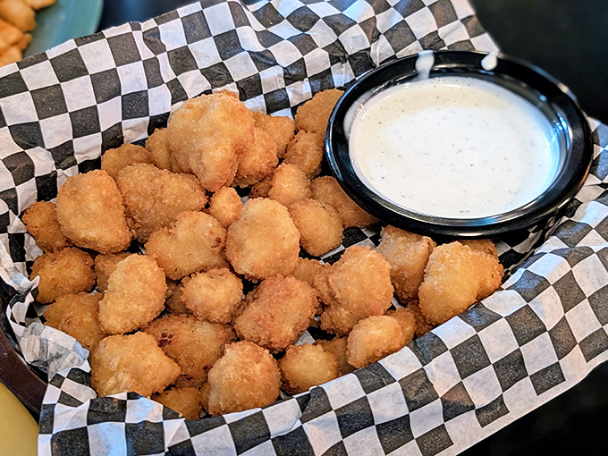 Little golden orbs of happiness that make you wonder why we don't deep-fry cheese more often in this world.