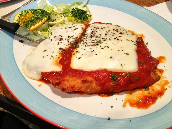 Chicken Parmesan that doesn't just satisfy hunger—it creates the kind of food memory that has you plotting your return visit before the plate is empty.