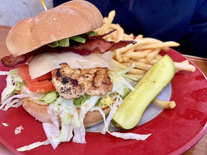 This isn't just a chicken sandwich&mdash;it's a towering achievement of culinary engineering with a pickle exclamation point.