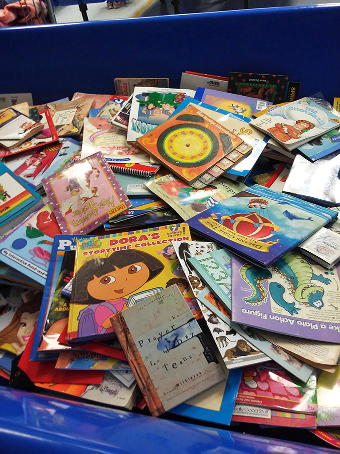 Children's literary classics and colorful adventures pile high&mdash;where Dora the Explorer meets Dr. Seuss at prices that make parents smile.