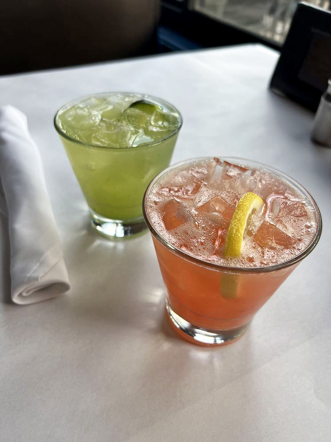 Cocktails that complement seafood like Fred complemented Ginger—one citrusy and bright, one herbal and complex, both ready to dance with oysters.