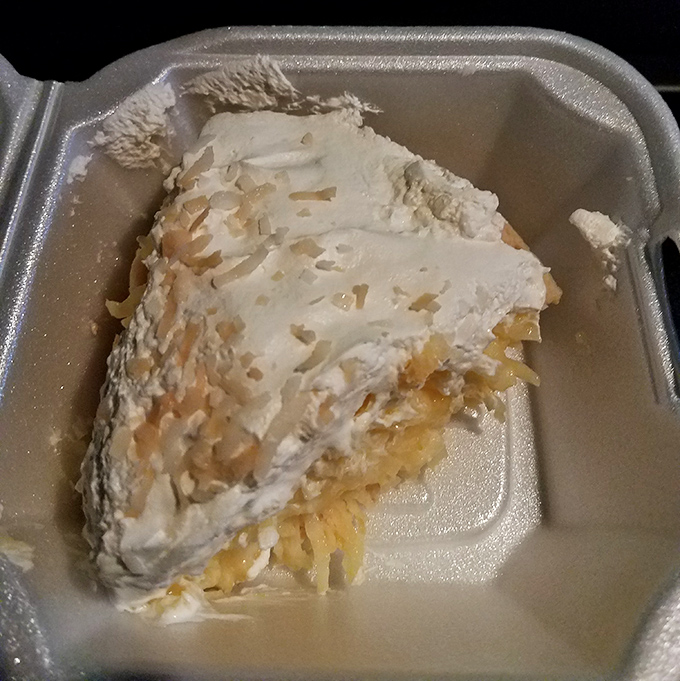 Coconut cream pie that makes you understand why people used to write songs about dessert.