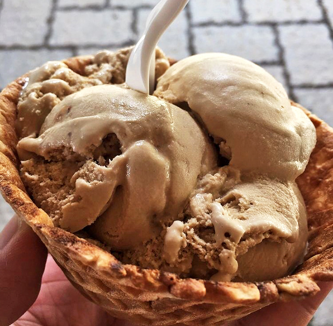 Family traditions built one scoop at a time. Nothing says "core memory in the making" like a child's first taste of farm-fresh ice cream.